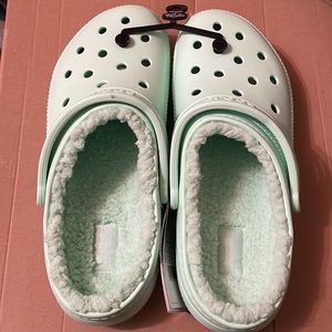 CROCS | Shoes | Mint Green Crocs Classic Lined Clog | Poshmark